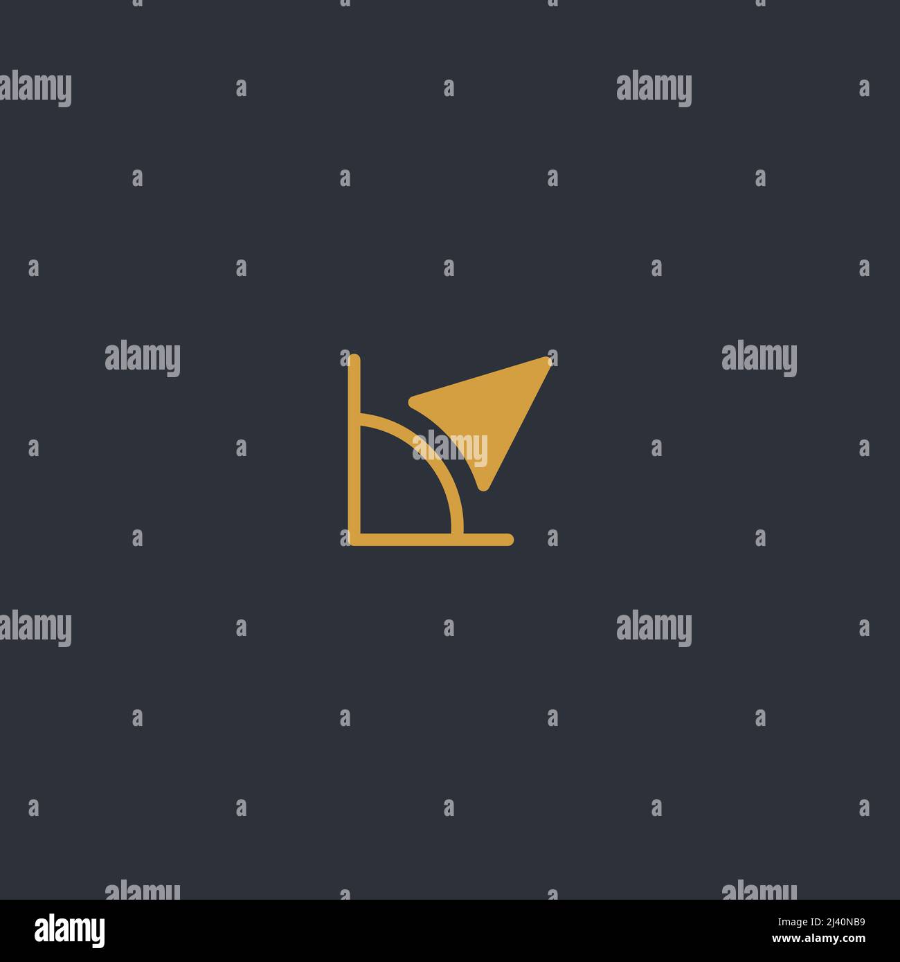 Alphabet initial letter icon logo LA Stock Vector Image & Art - Alamy