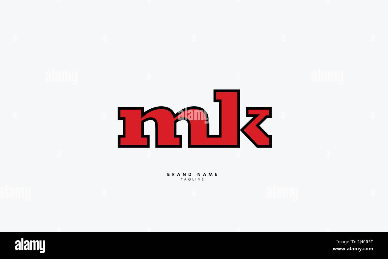 Alphabet letters Initials Monogram logo MK, KM, M and K Stock Vector ...