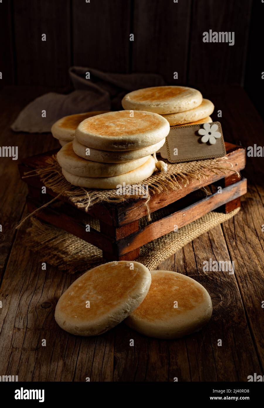 Crescentina of Modena typical italian food emilian or tigelle Stock ...