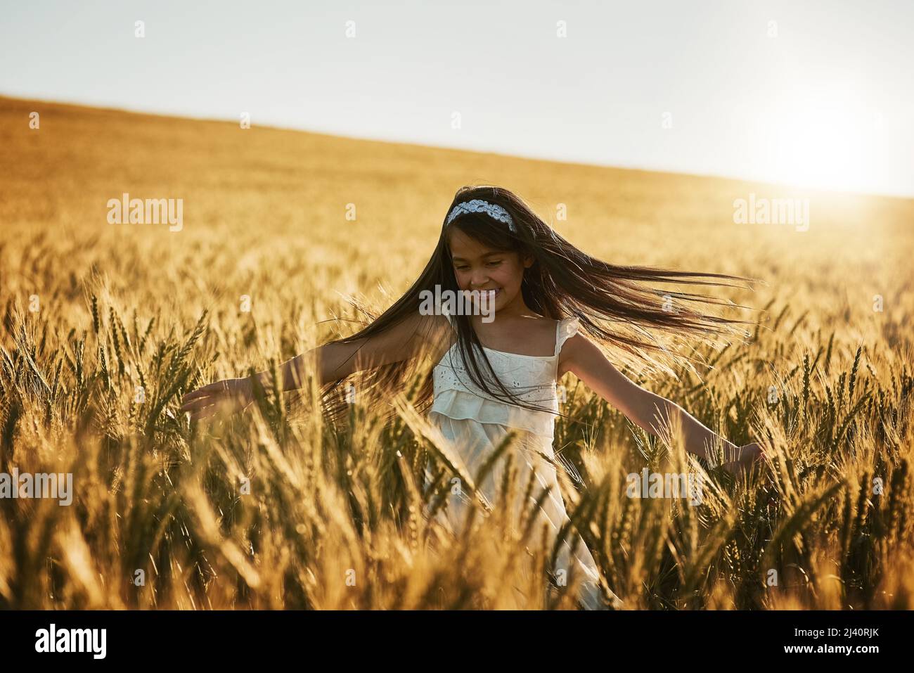 Shes Mother Natures favourite child. Shot of a cute little girl ...