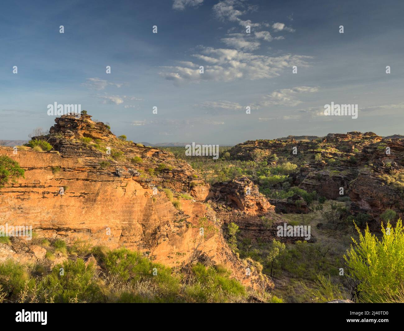 Rugged quartz sandstone and conglomerat karst outcrops of Mirima ...