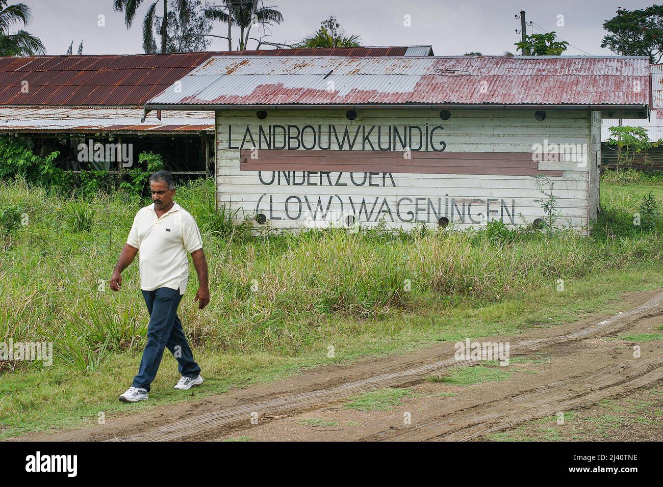 Surinam, entrance of the agricultural research centre of the Dutch ...