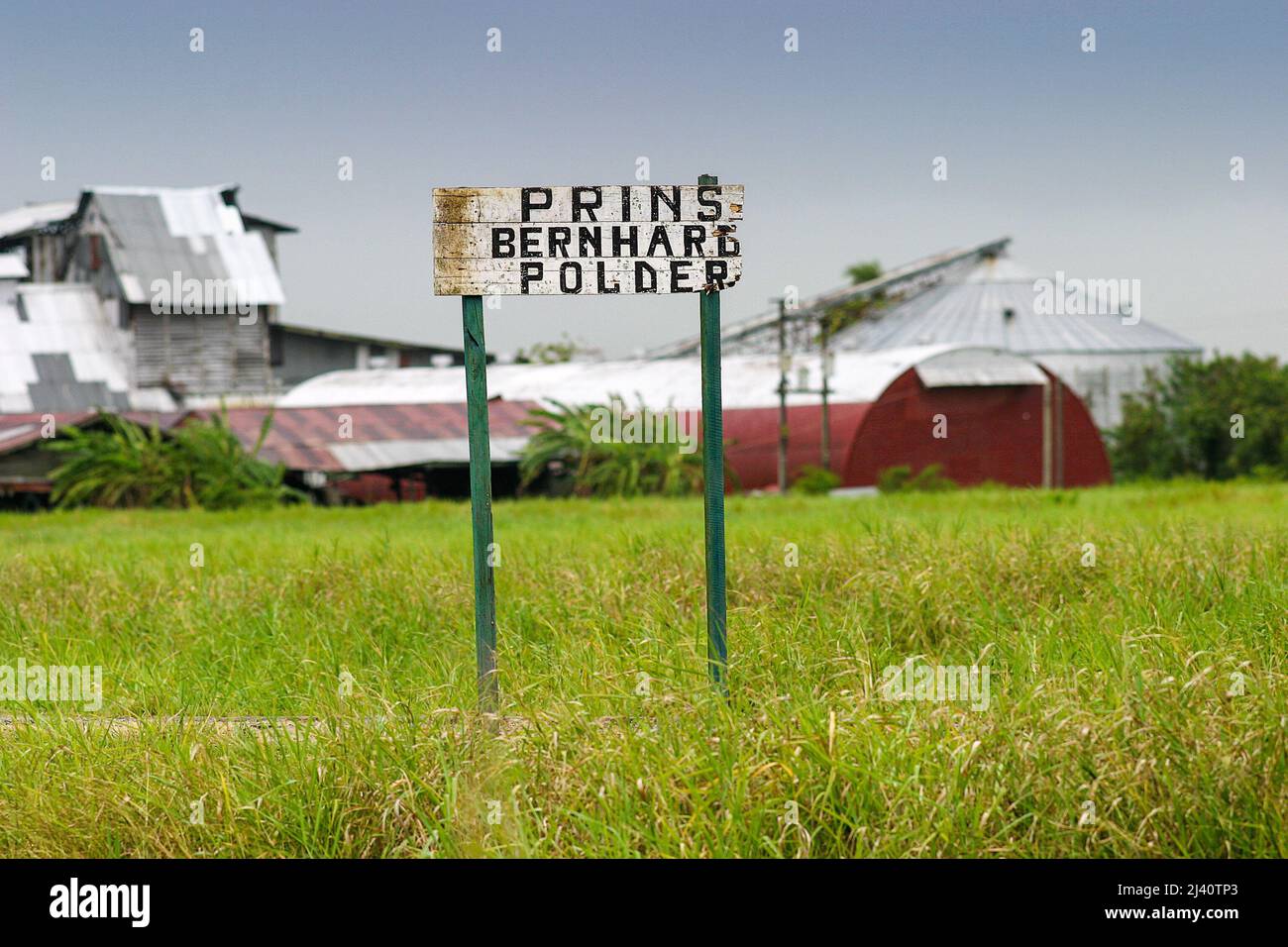 Surinam,silo of a rice mill in the Nickerie district Stock Photo - Alamy