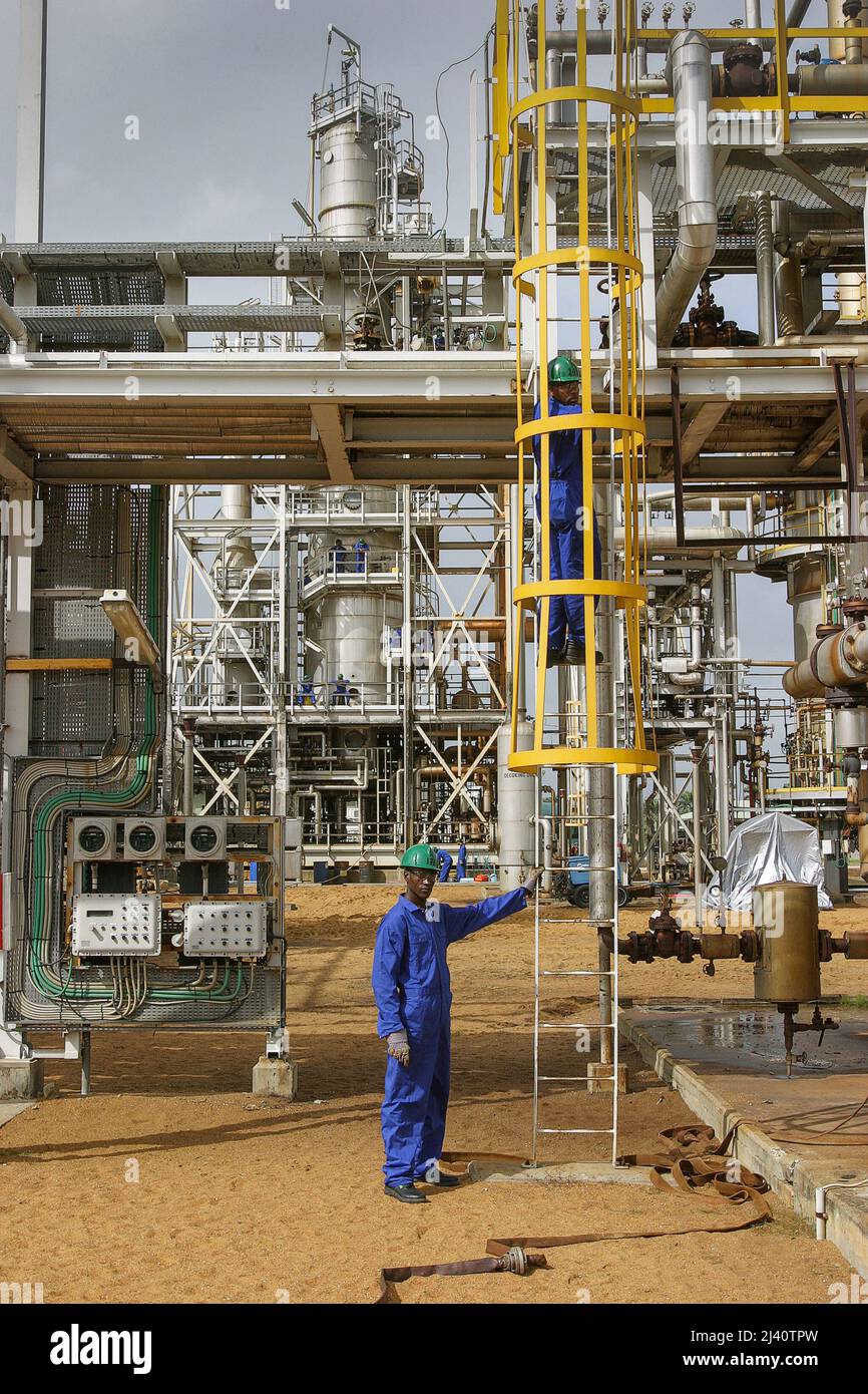 Surinam - the state oil refinery just outside Paramaribo Stock Photo ...