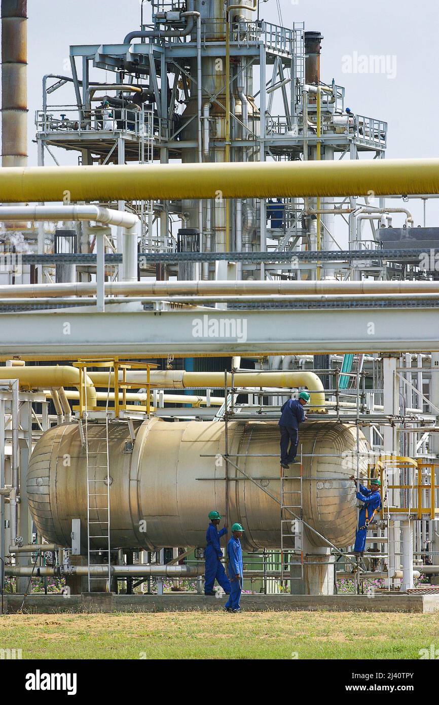 Surinam - the state oil refinery just outside Paramaribo Stock Photo ...
