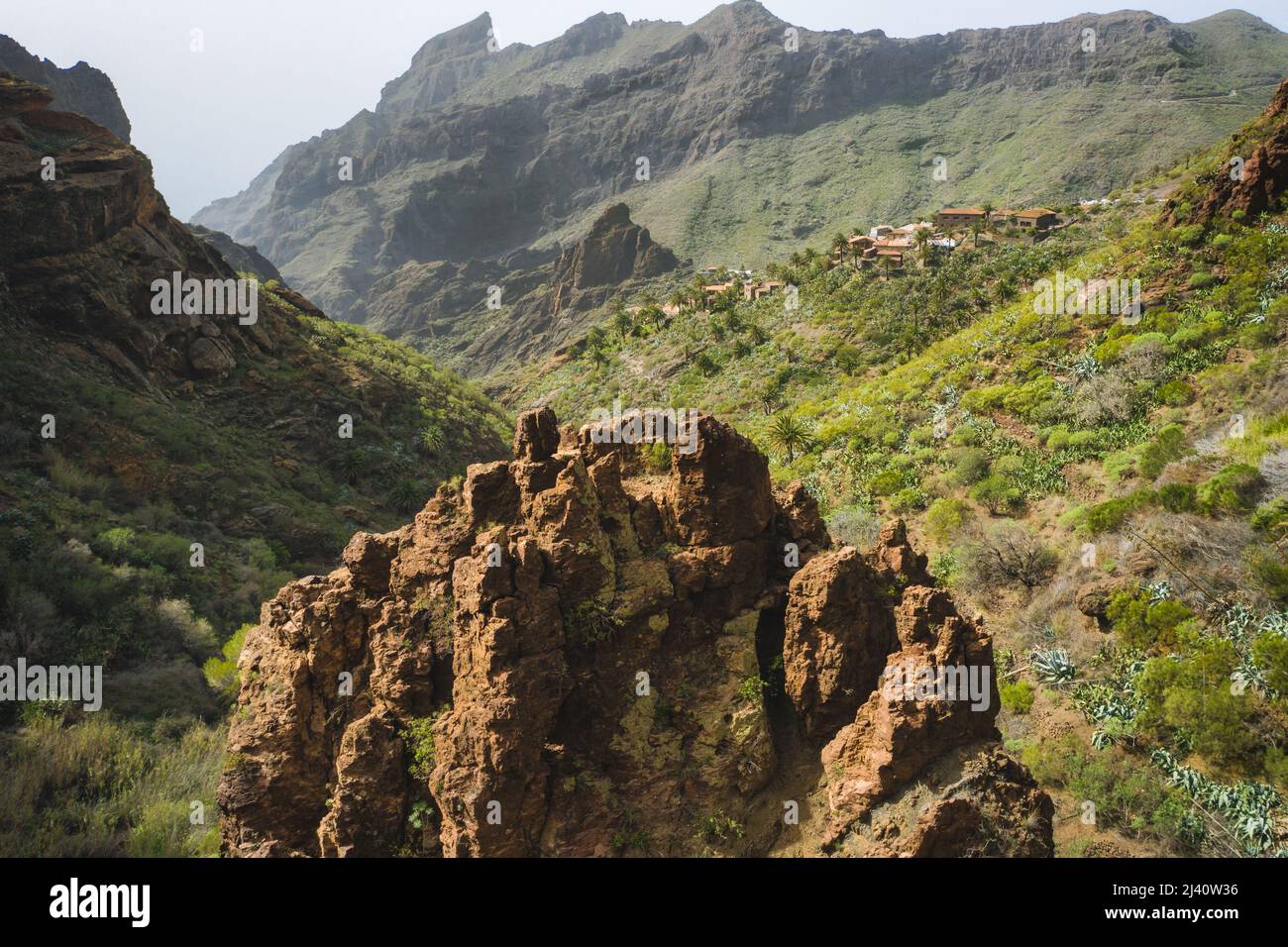 Masca valley, the most visited tourist attraction of Tenerife, Spain ...