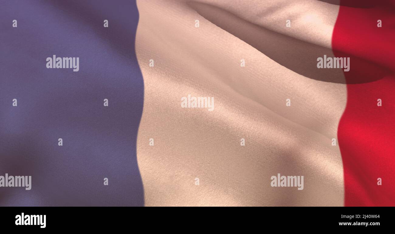 Close up of waving france flag background with copy space Stock Photo - Alamy