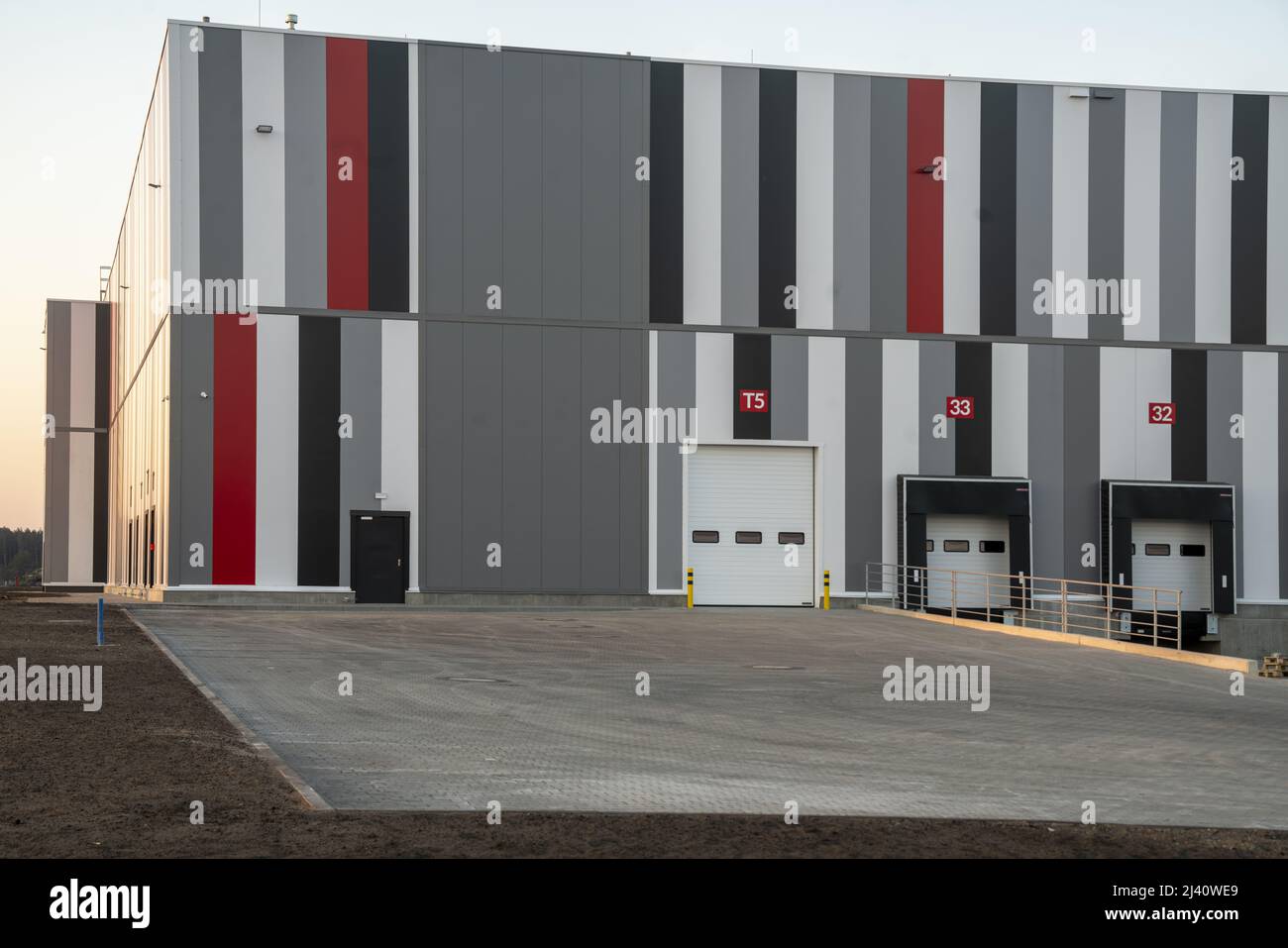 Docking stations in the modern warehouse Stock Photo - Alamy