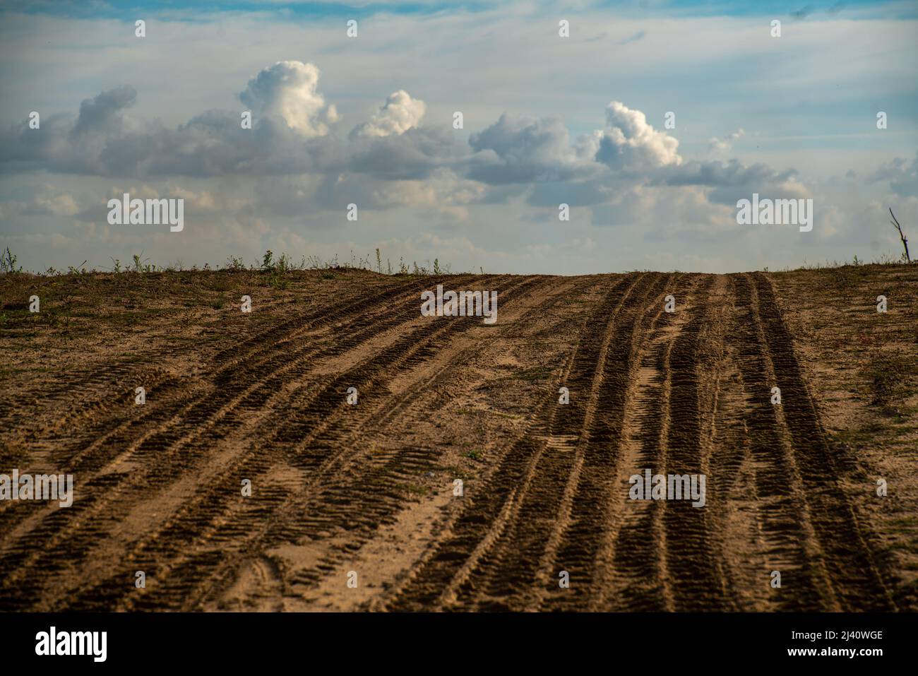 Road on tank range -Backplate Stock Photo - Alamy