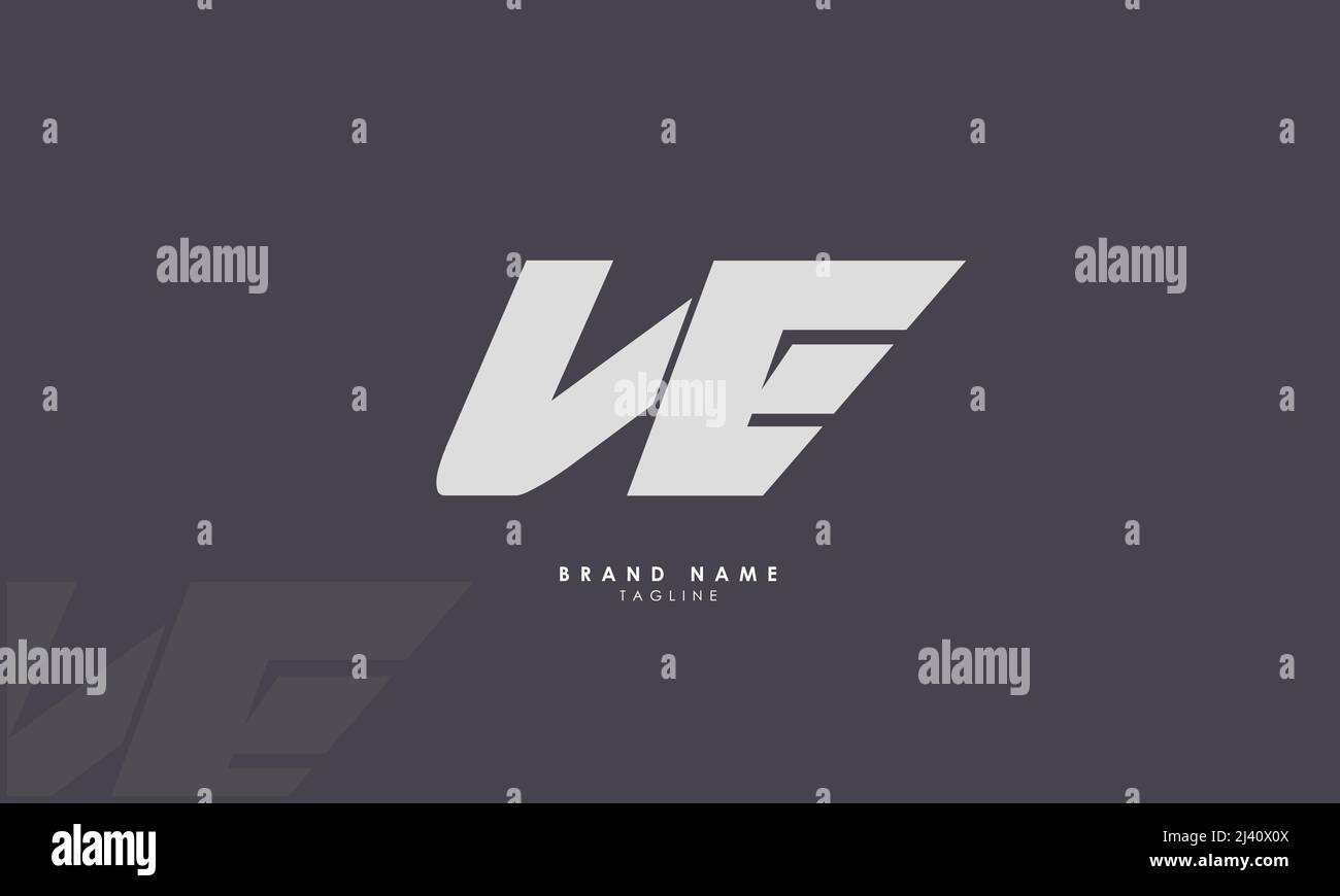 Alphabet letters Initials Monogram logo VE, VE, V and E Stock Vector ...