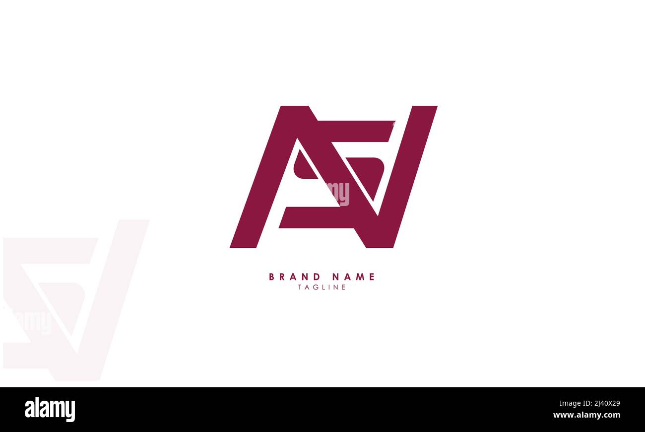 Alphabet letters Initials Monogram logo NS, SN, N and S Stock Vector ...