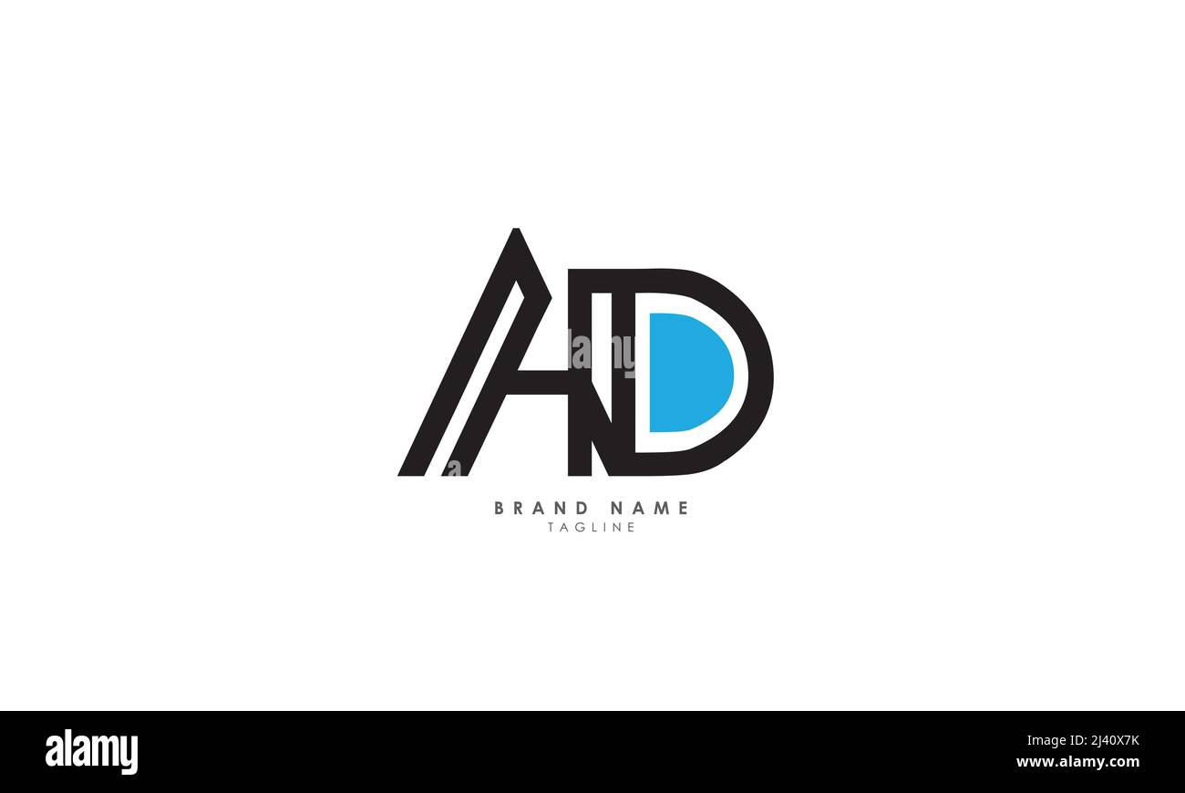 Alphabet letters Initials Monogram logo AD, DA, A and D Stock Vector ...