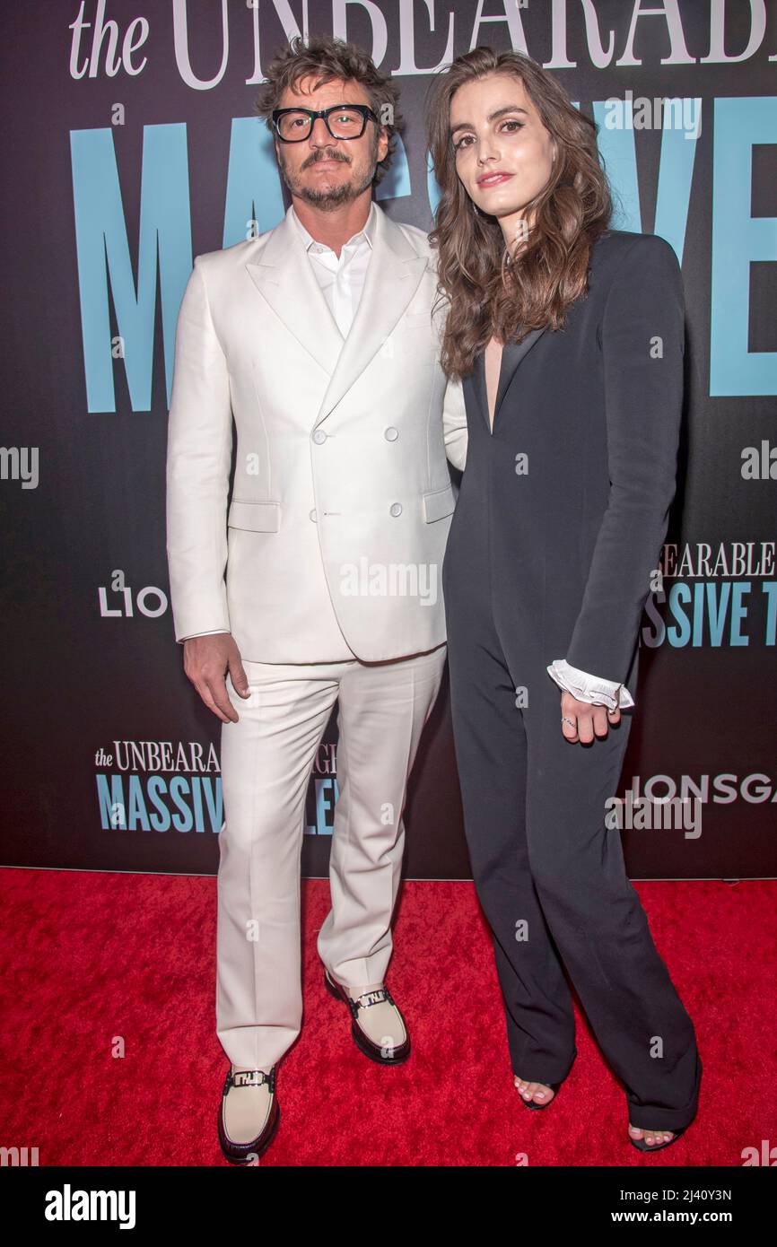 New York, United States. 10th Apr, 2022. Pedro Pascal and Lux Pascal ...