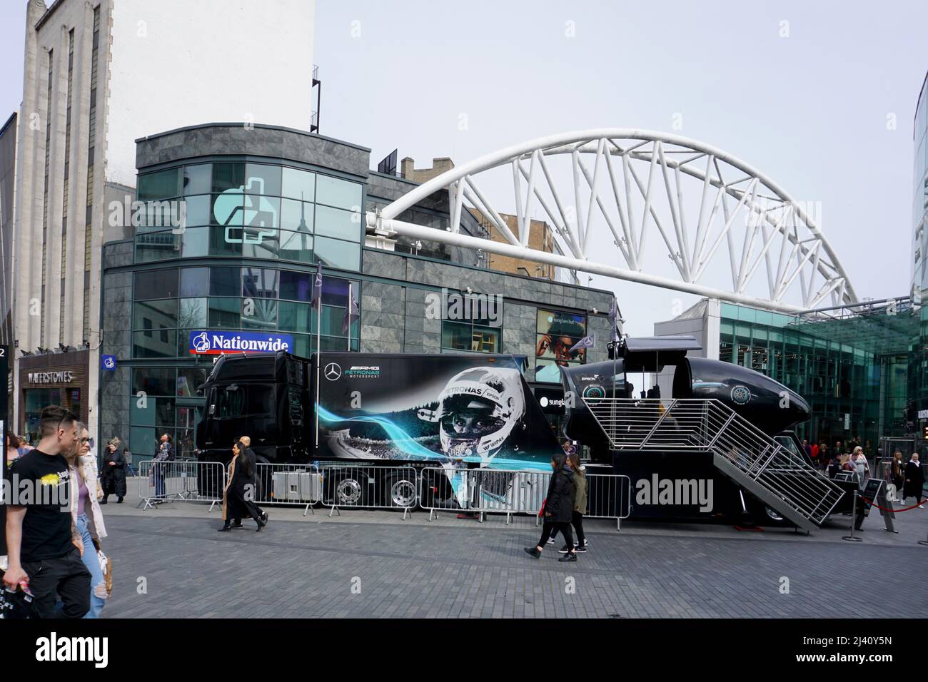 Mercedes Benz AMG Lewis Hamilton F1 stimulator Stock Photo - Alamy
