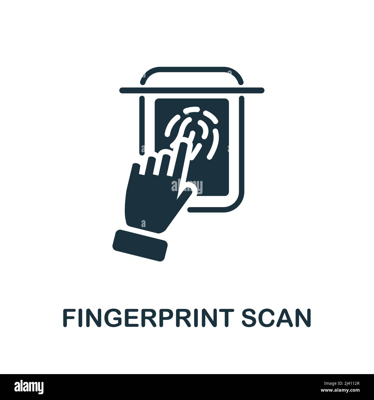 Biometric fingerprint reader Stock Vector Images - Alamy