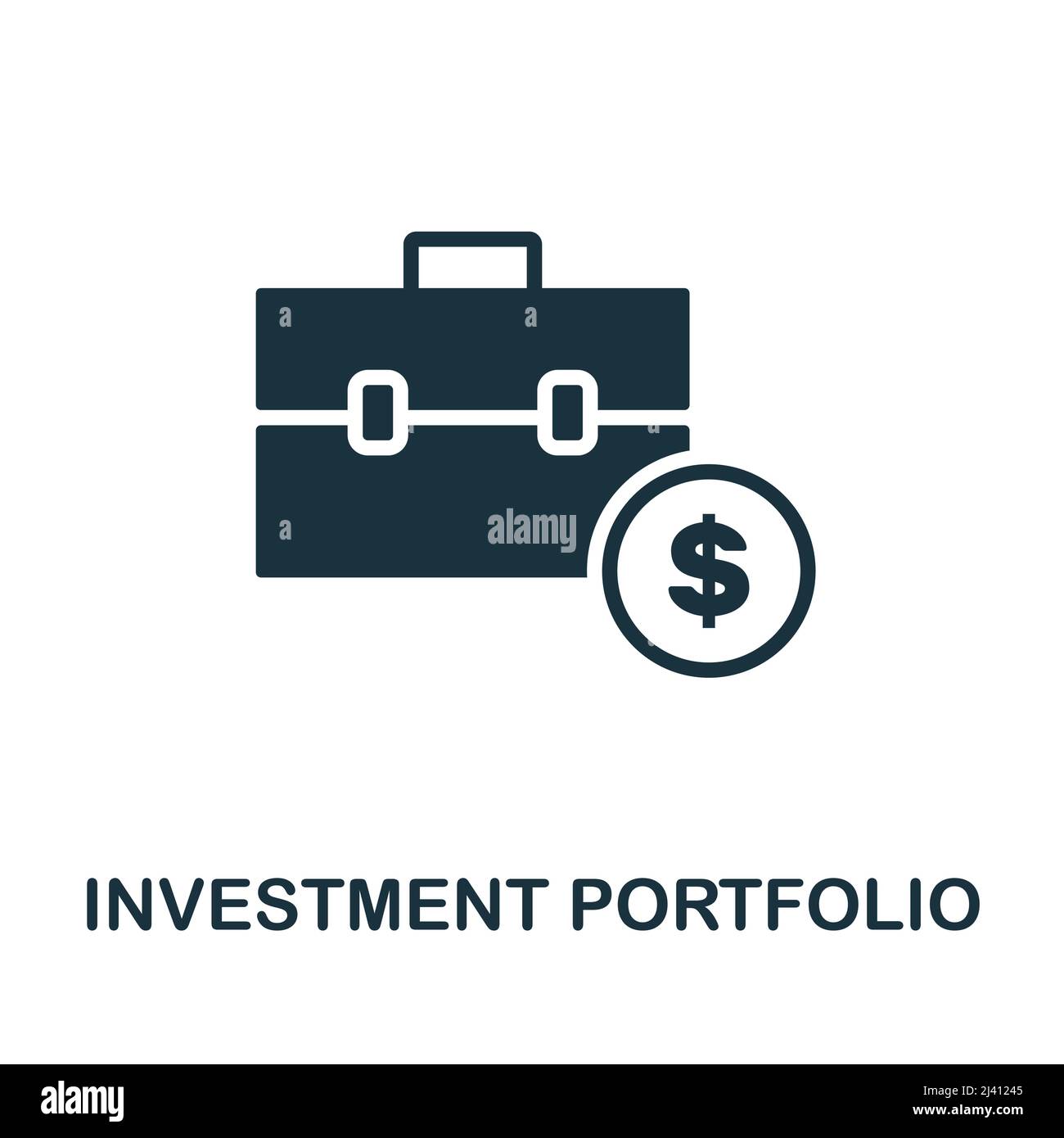Investment Portfolio icon. Monochrome simple Investment Portfolio icon ...
