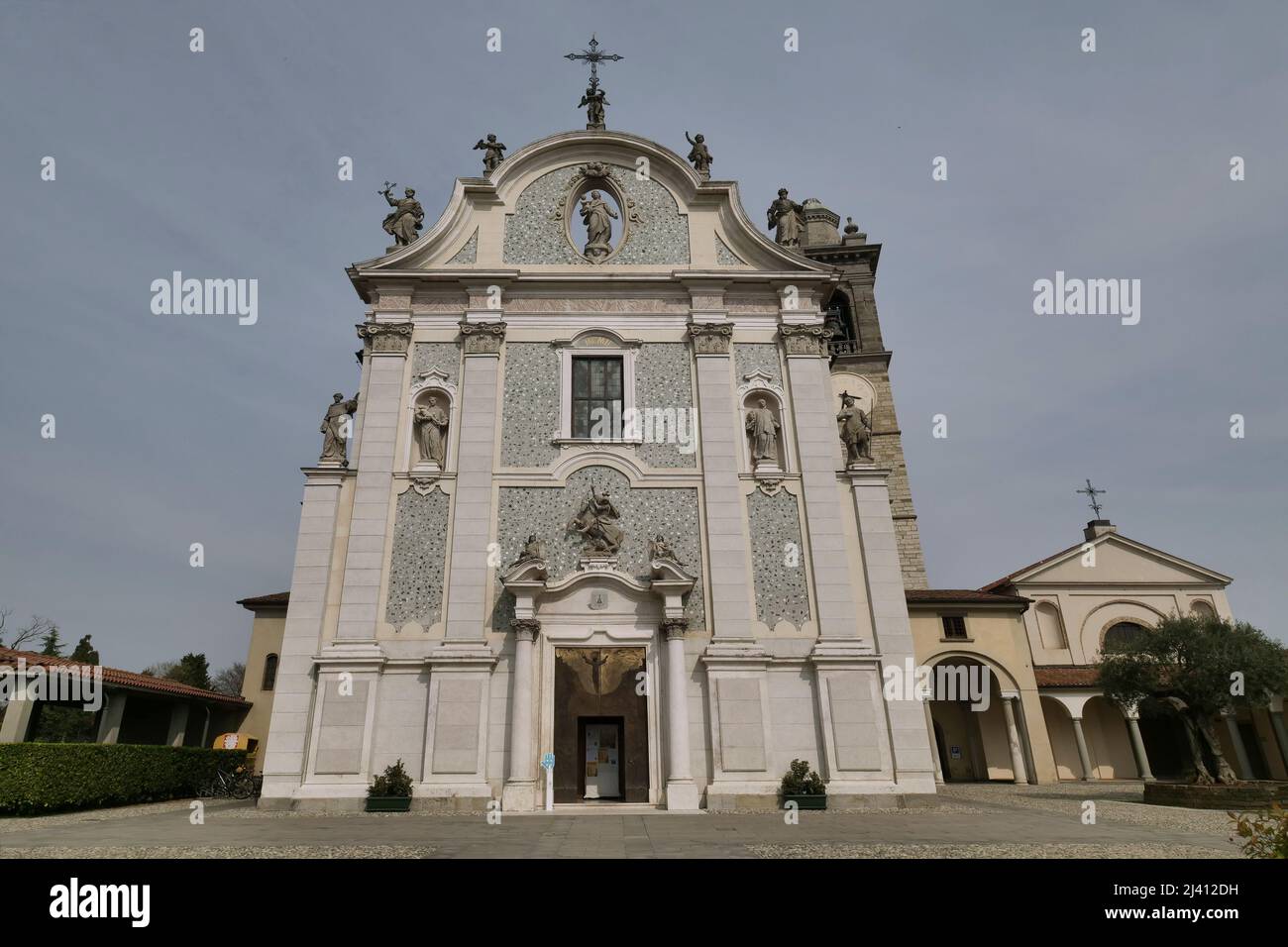 Facade of San Giorgio church, Treviolo, Bergamo, Lombardy, Italy Stock ...
