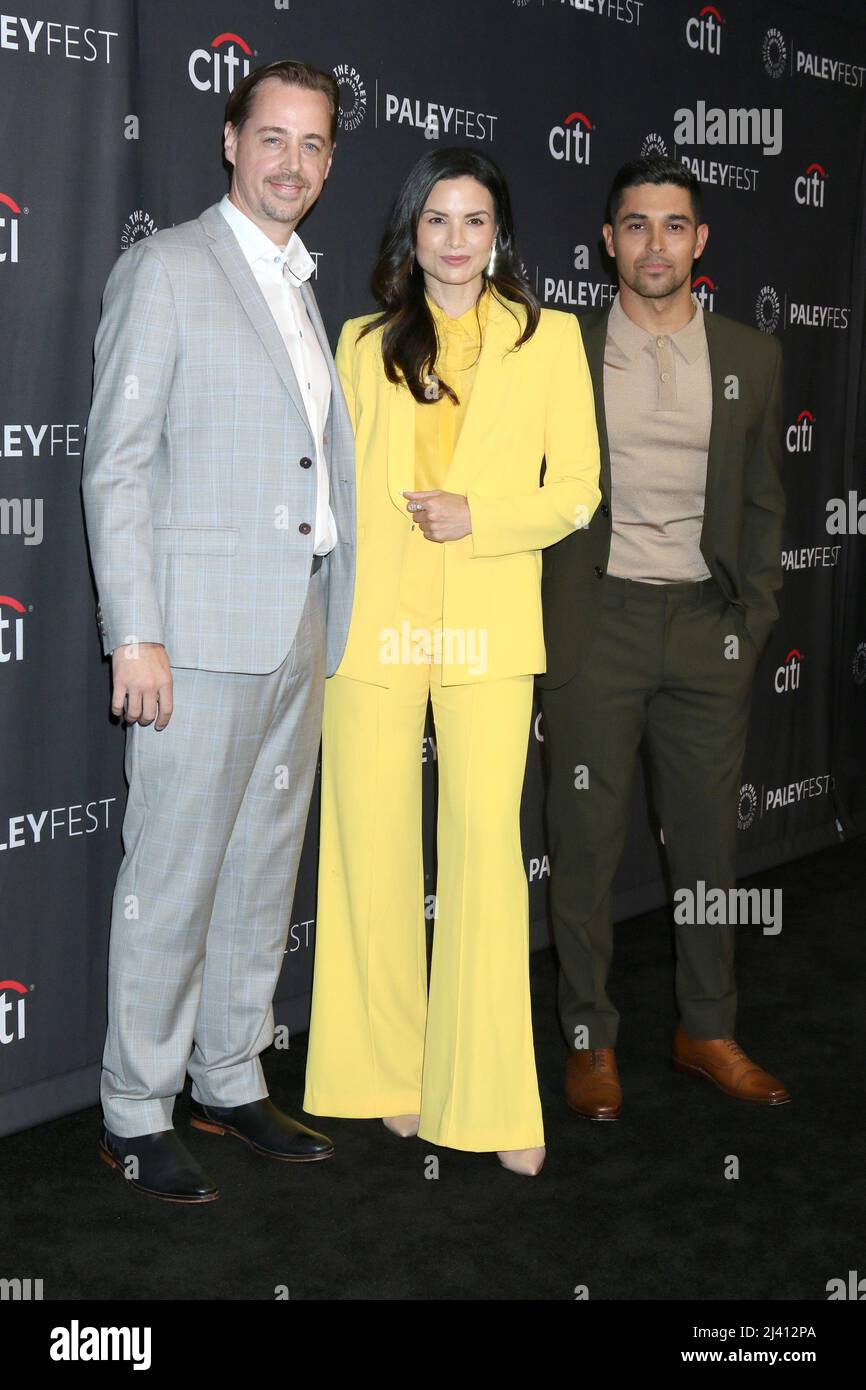 LOS ANGELES - APR 10: Sean Murray, Katrina Law, Wilmer Valderrama at the PaleyFEST - NCIS ...