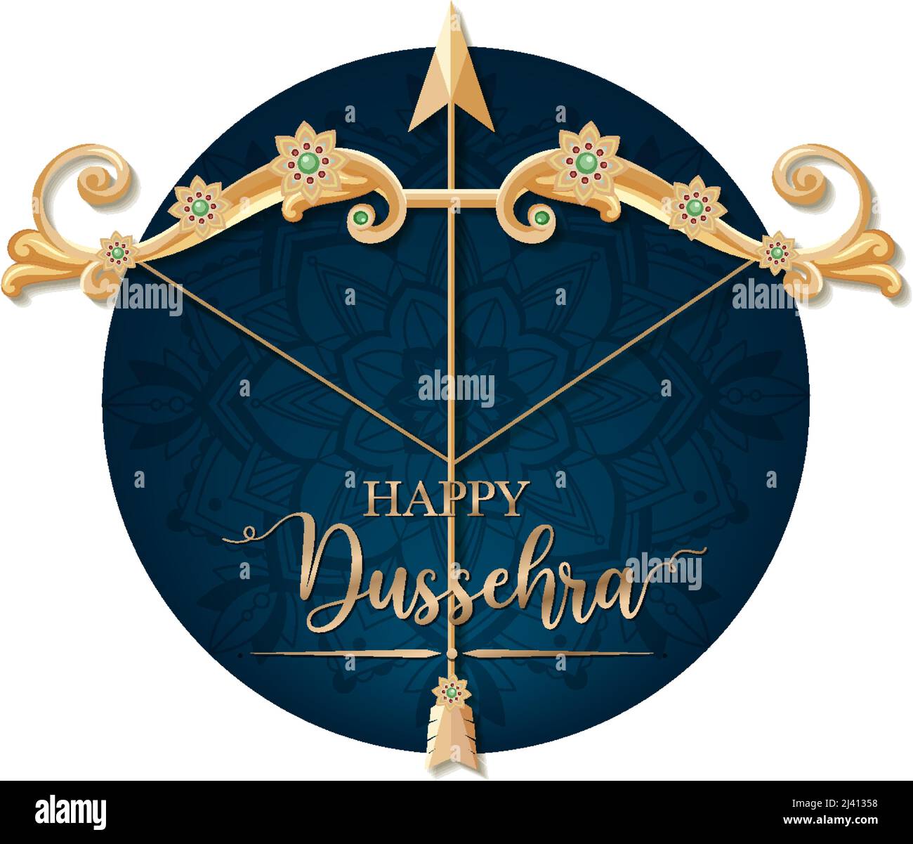 Happy Dussehra festival poster design illustration Stock Vector Image ...
