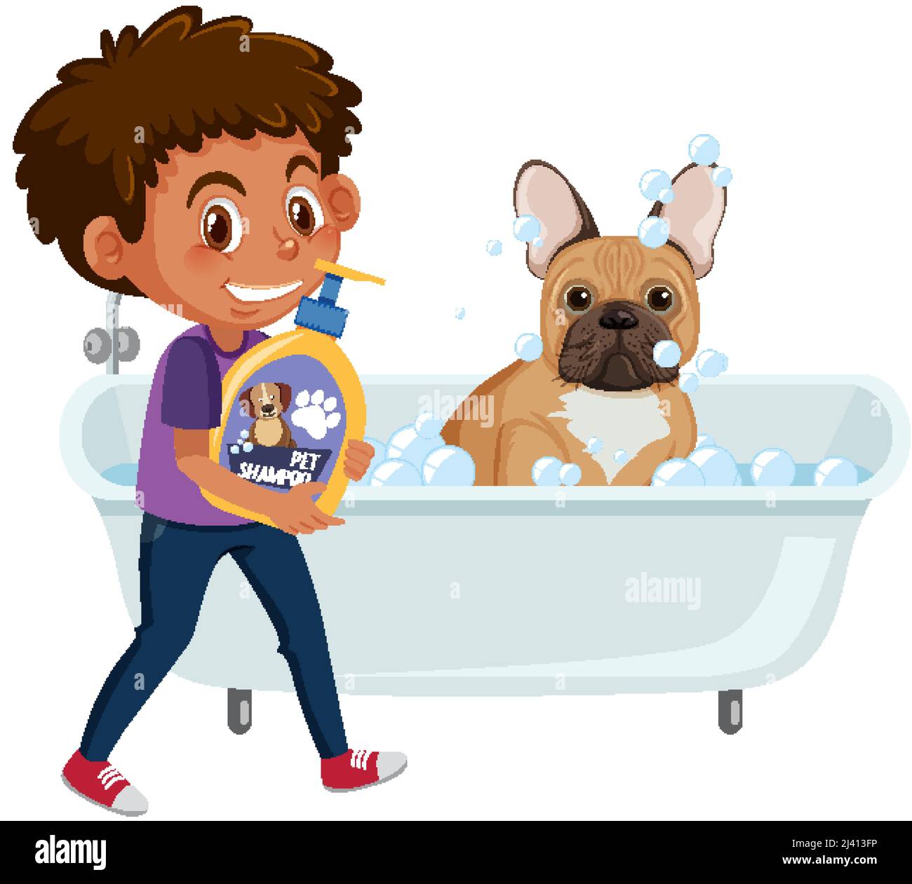 Washing animals Stock Vector Images - Alamy