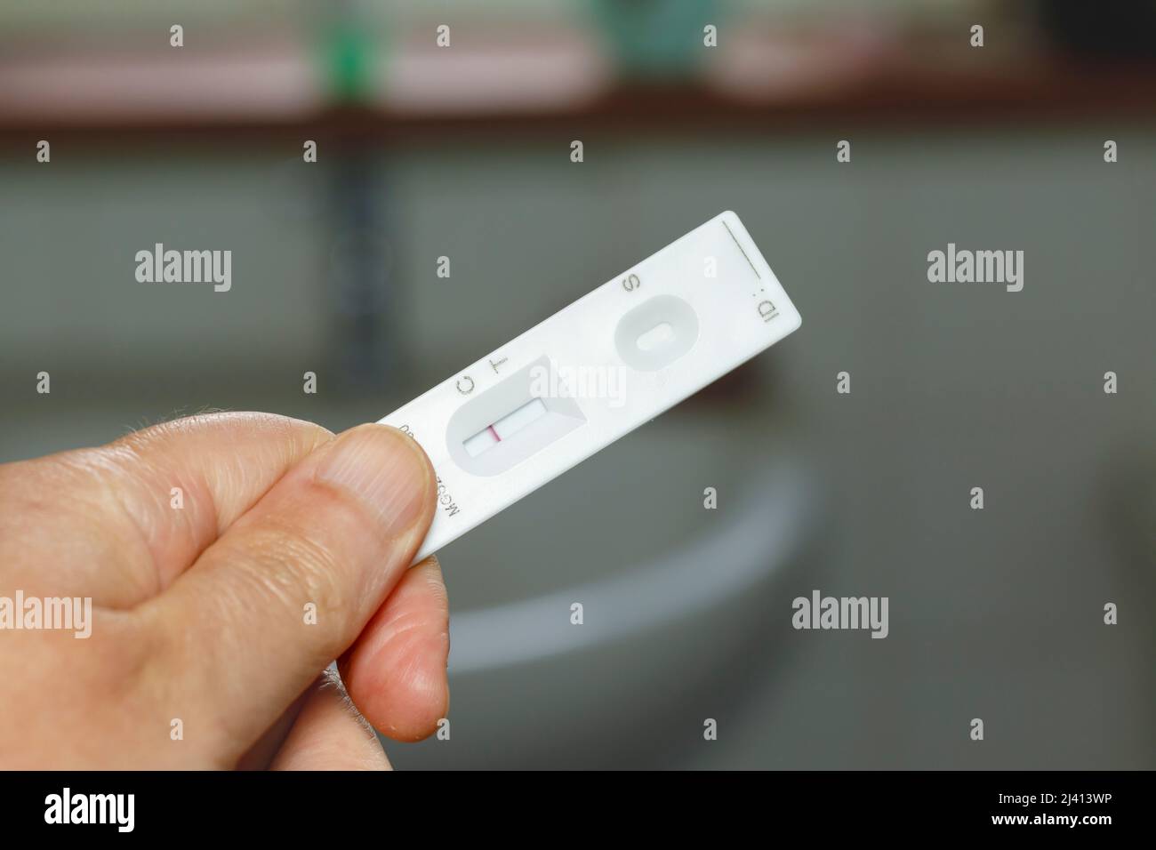 Lateral flow test for Coronavirus/Covid-19, also known as an LFT ...
