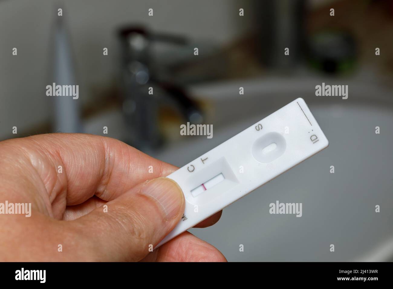 Lateral flow test for Coronavirus/Covid-19, also known as an LFT ...