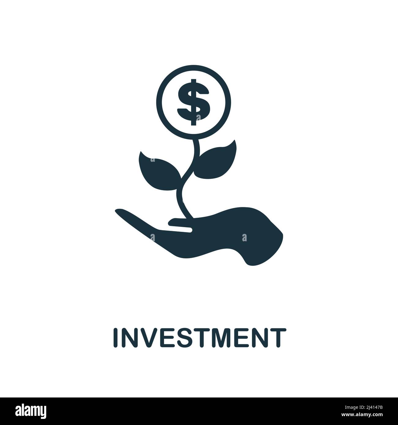 Investment icon. Monochrome simple Investment icon for templates, web ...