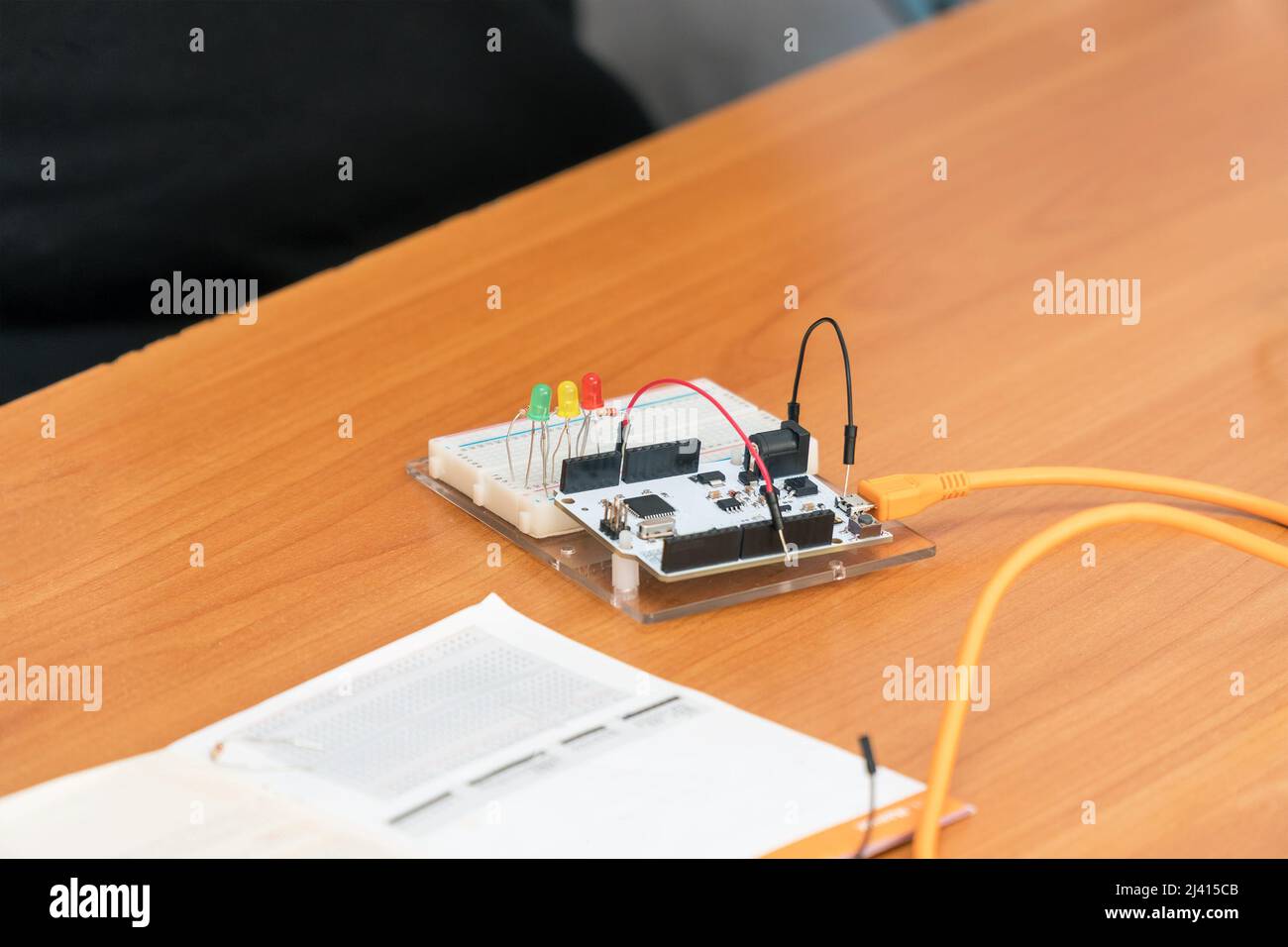 Small electronic Board with chips and wires Stock Photo - Alamy
