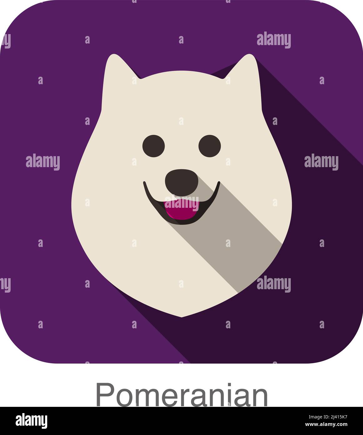 Dog face close Stock Vector Images - Alamy