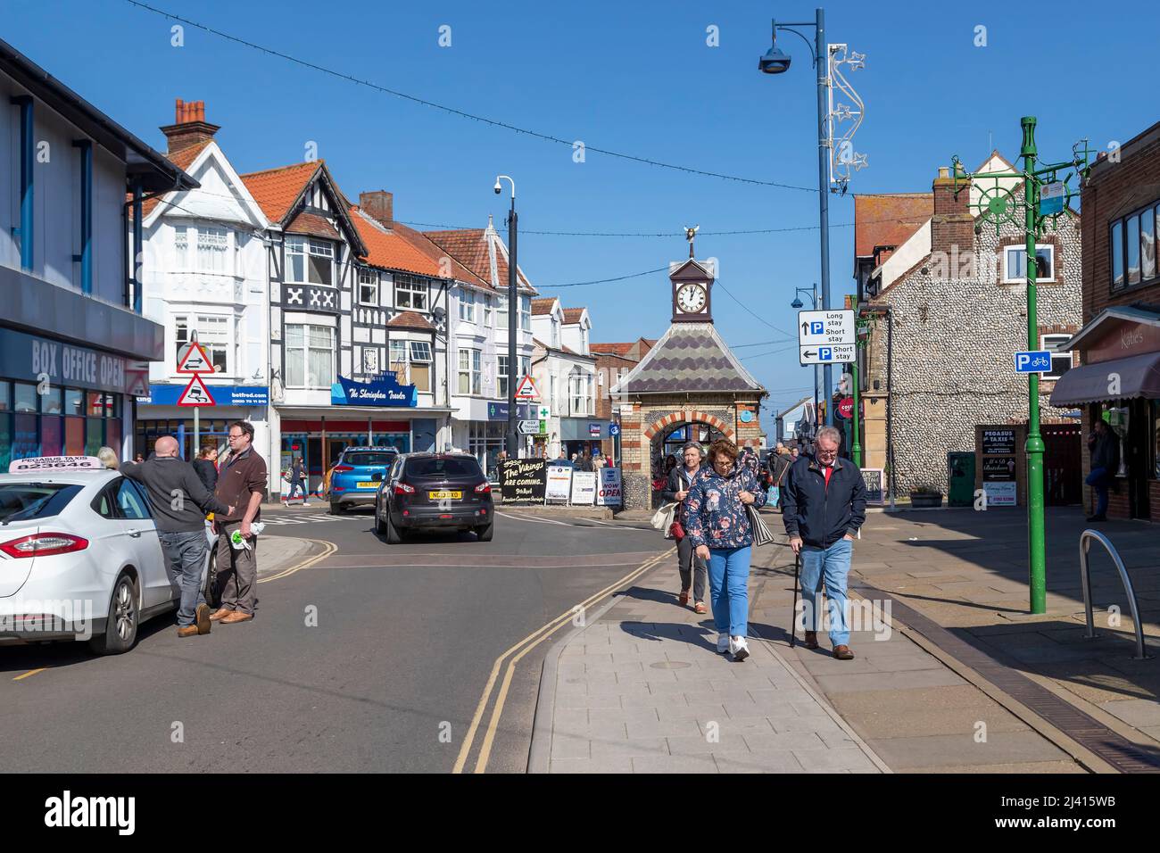Sheringham, a seaside town in Norfolk, East Anglia, England, UK Stock ...