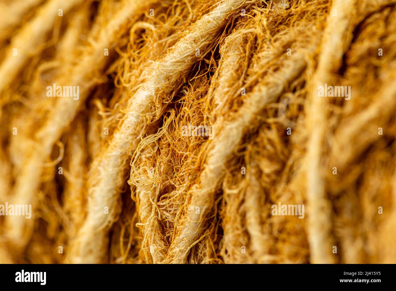 Macro background made of a dirty from rust water string filter Stock ...
