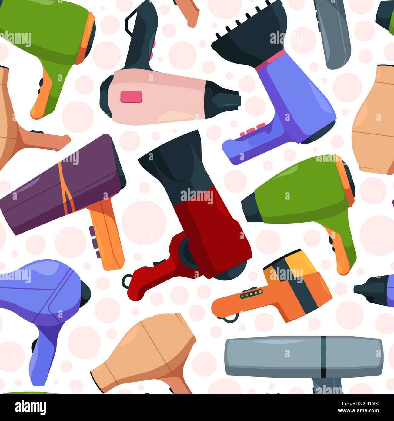 Beauty salon pattern. Hairdryer barbershop tools pictures for textile ...