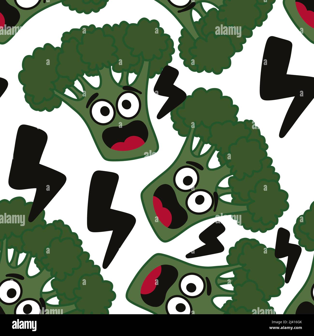 Kids seamless broccoli pattern for textiles and packaging and gifts and ...