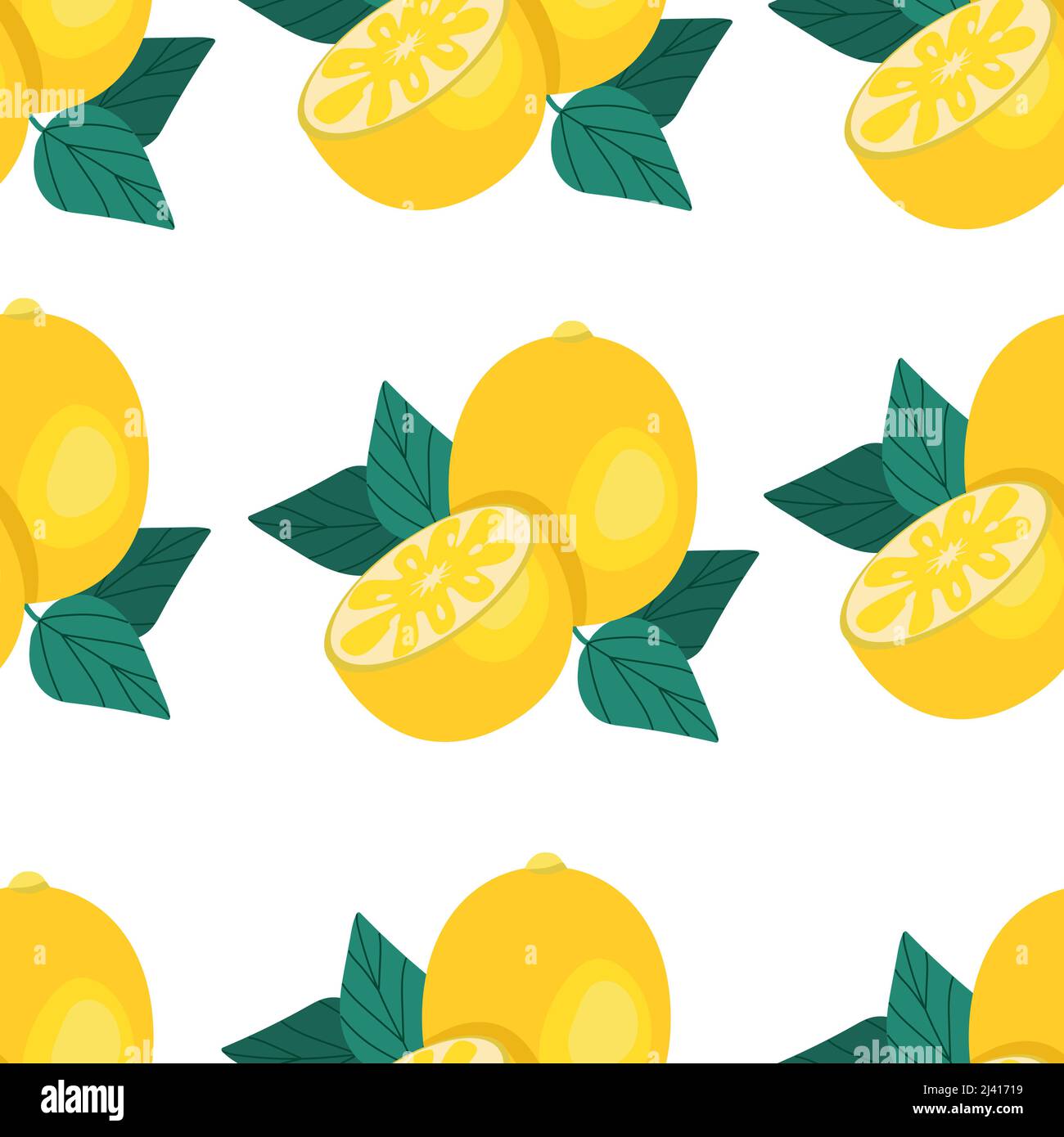 Tropical fruits endless background Stock Vector Images - Alamy