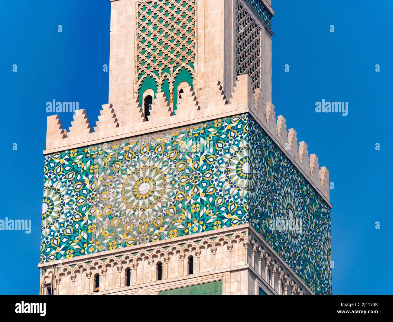 Casablanca's monumental Hassan II Mosque Stock Photo - Alamy