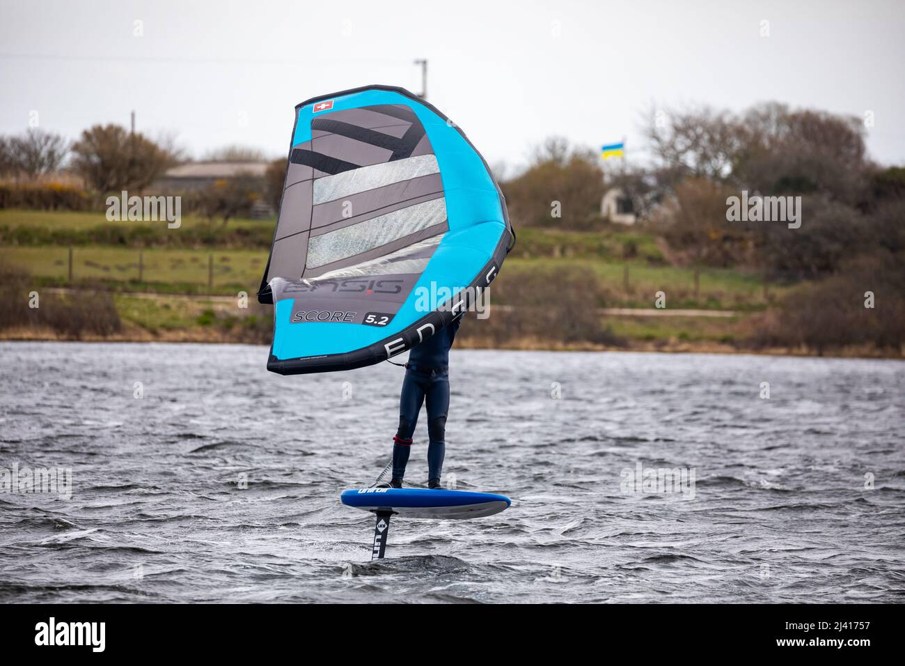 Wave wind foiling hi-res stock photography and images - Alamy