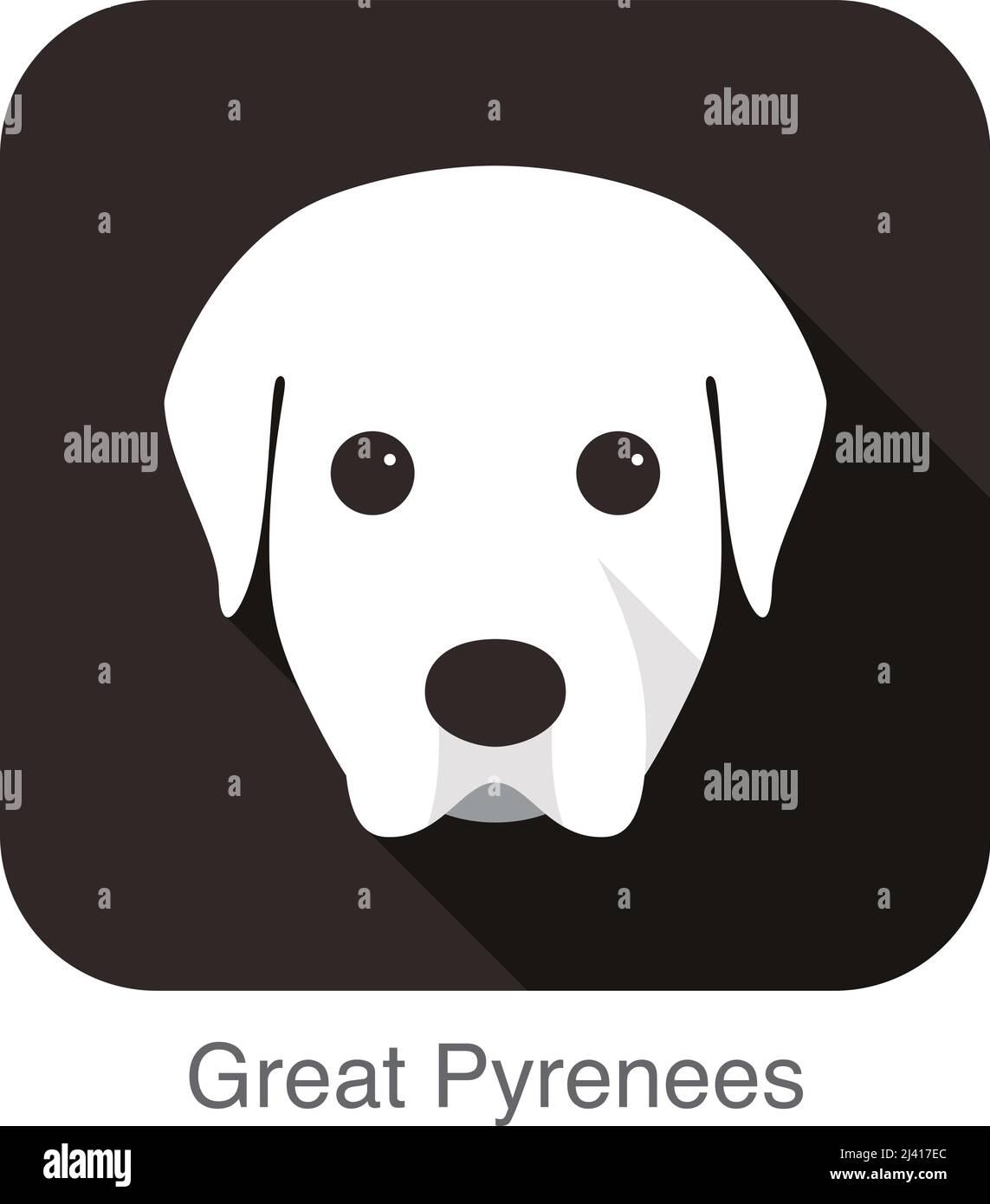The great pyrenees Stock Vector Images - Alamy