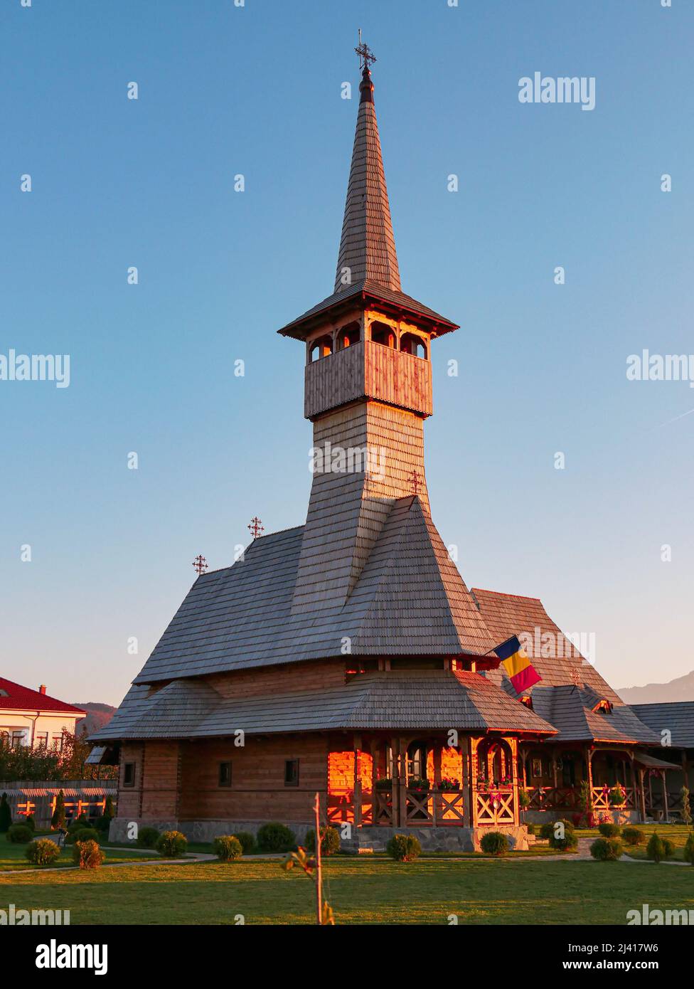 Romanian / transylvanian architecture Stock Photo - Alamy