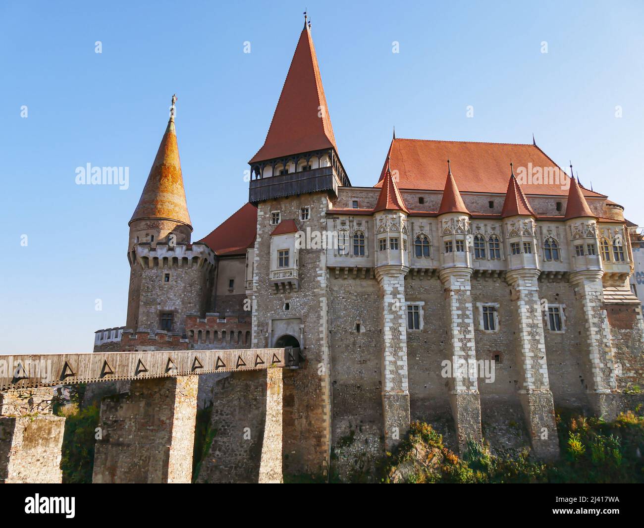 Romanian / transylvanian architecture Stock Photo - Alamy