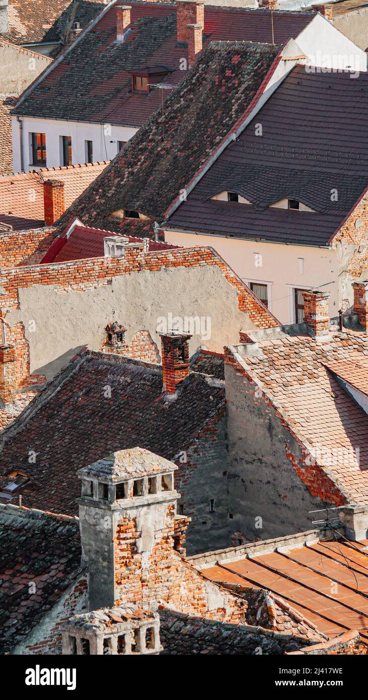 Romanian / transylvanian architecture Stock Photo - Alamy