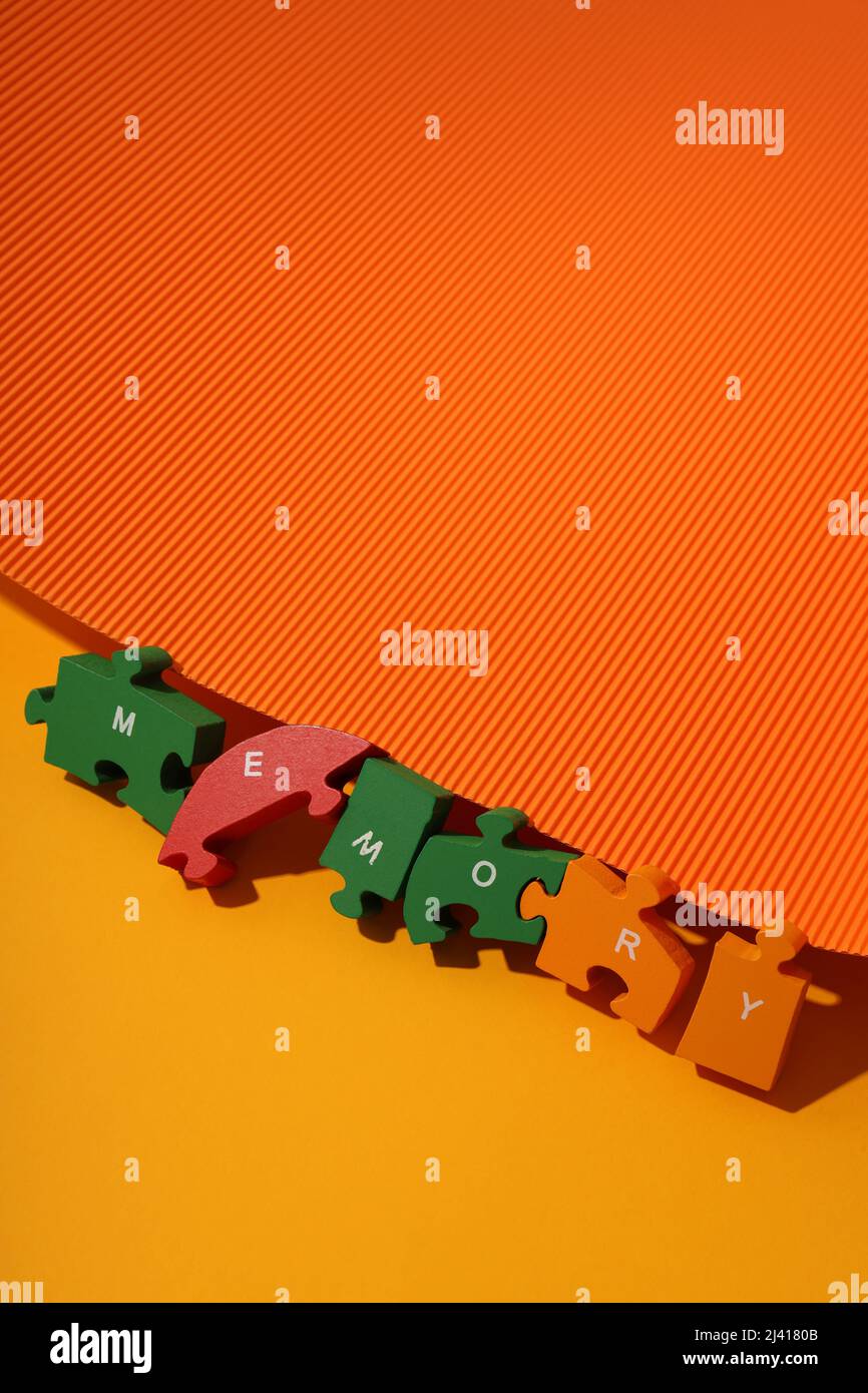 Concept of problems with memory, amnesia, space for text Stock Photo ...