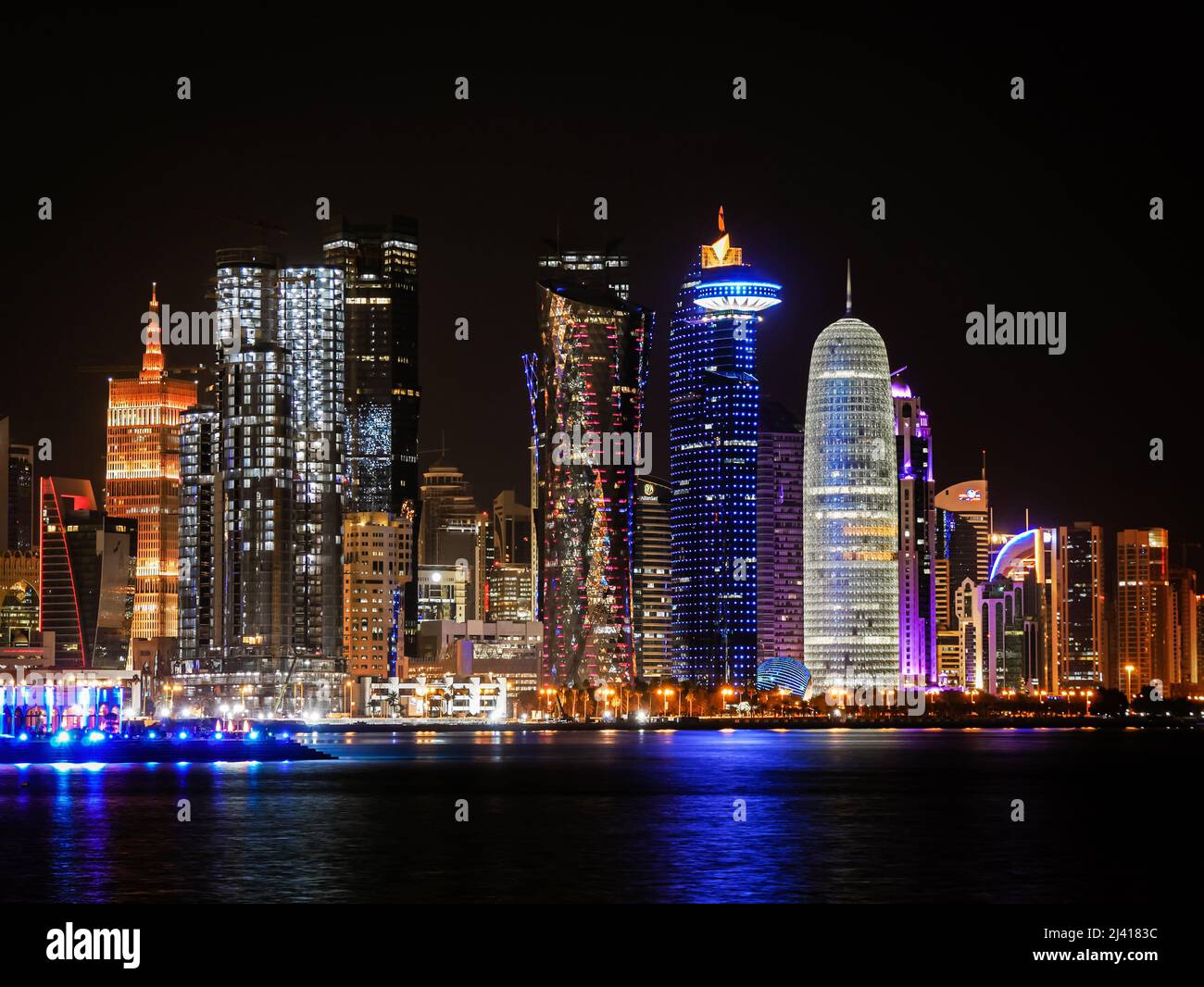 Doha skyline (Qatar Stock Photo - Alamy