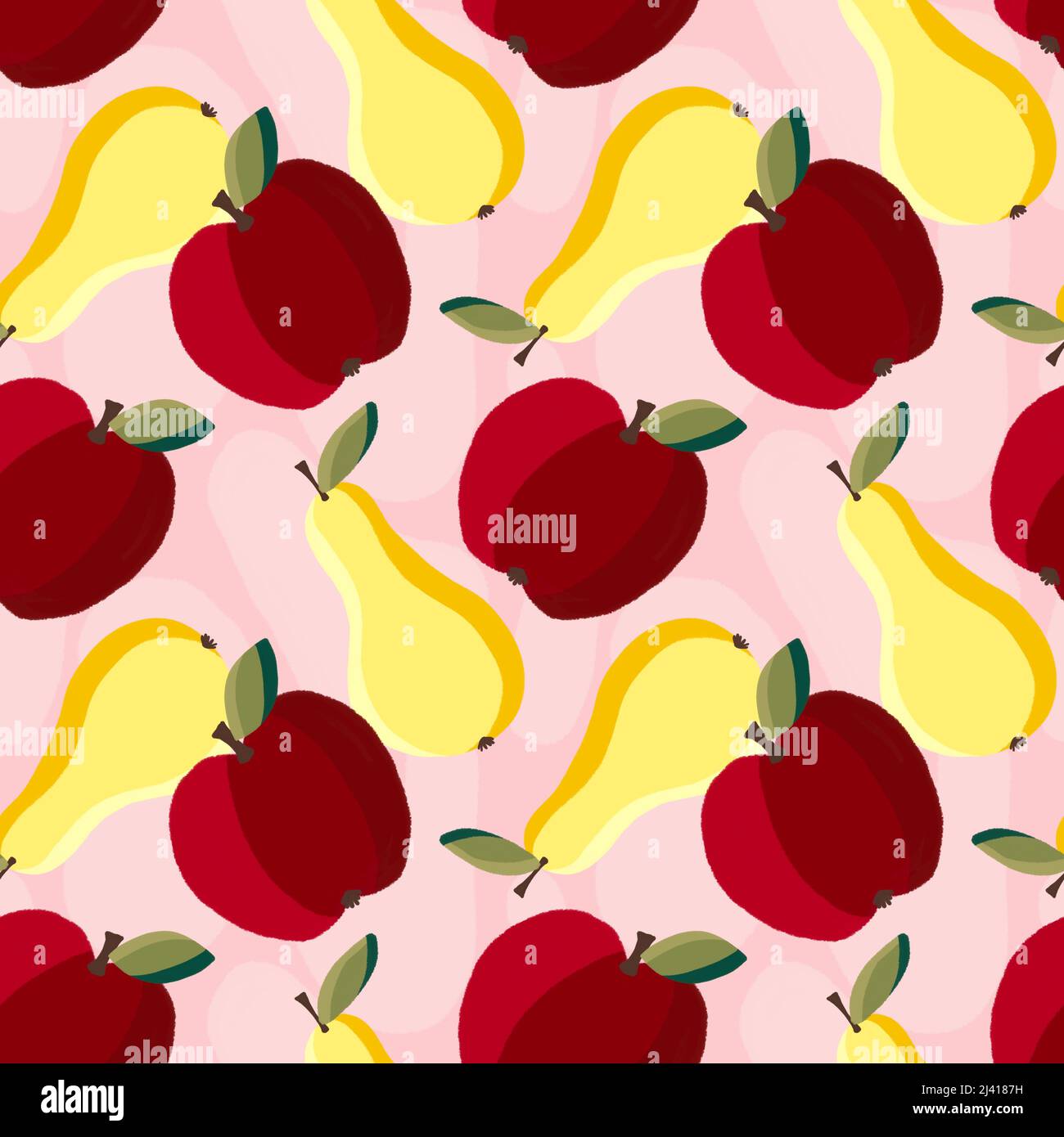 Summer seamless apple pattern for fabrics and packaging and gifts and ...