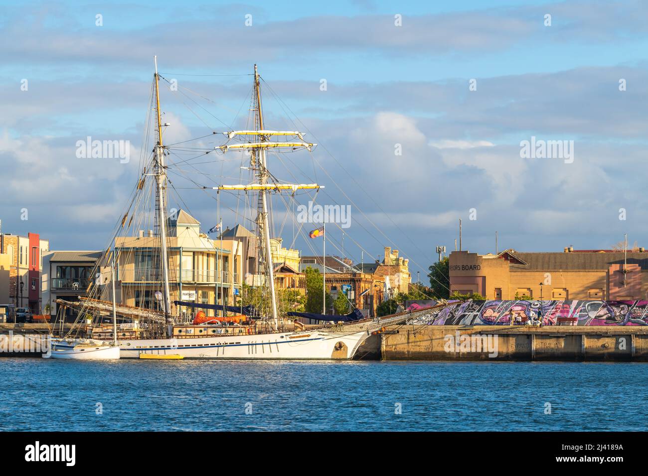 Port Adelaide, Australia - November 9, 2019: One and All tallship ...