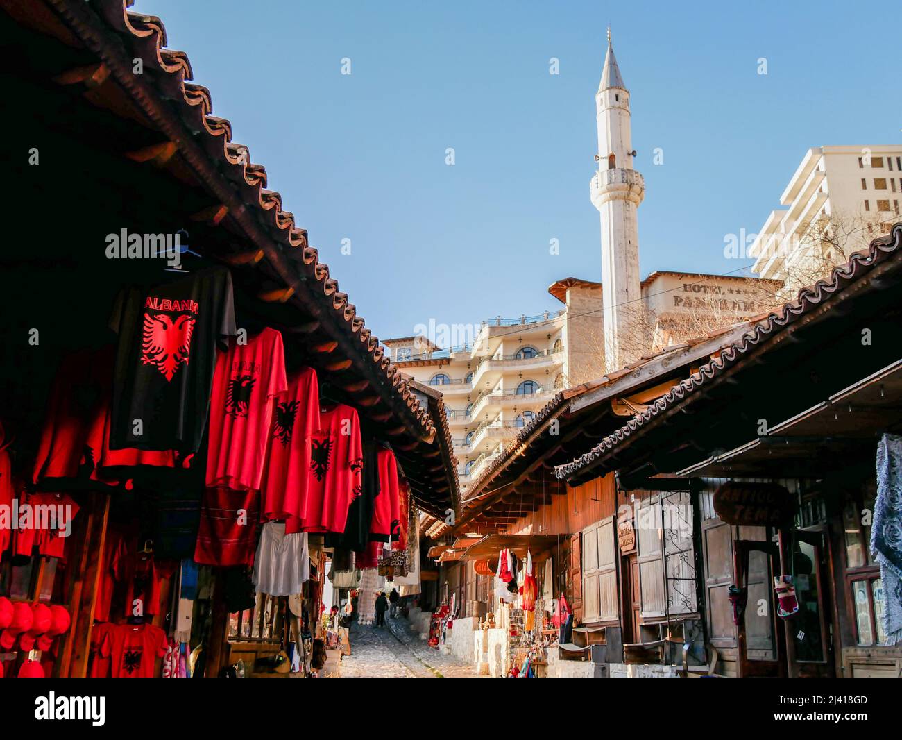 Albania's beautiful modern and Ottoman architecture Stock Photo - Alamy