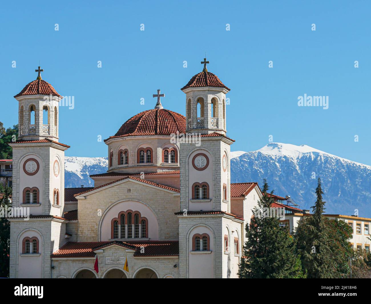 Albania's beautiful modern and Ottoman architecture Stock Photo - Alamy