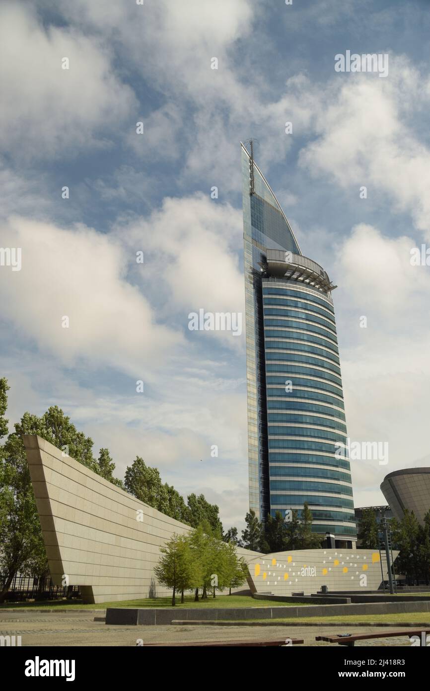 The Antel tower of communications in Montevideo, Uruguay Stock Photo ...