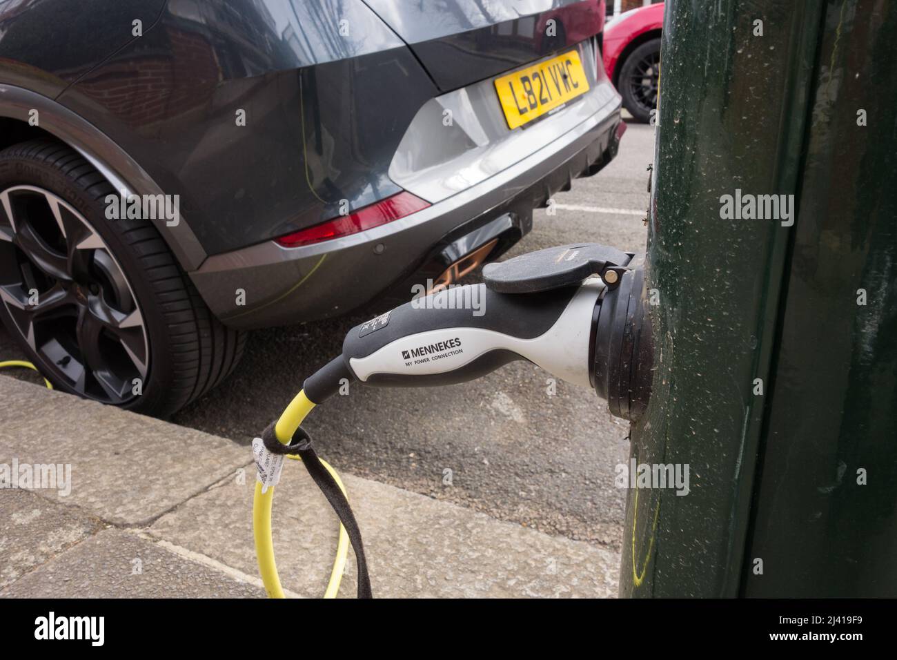 Electric car charging points and home hi-res stock photography and ...
