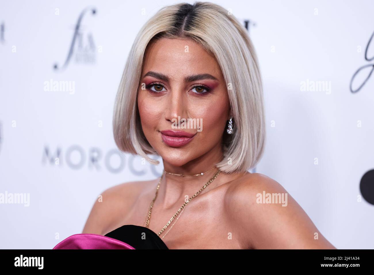 BEVERLY HILLS, LOS ANGELES, CALIFORNIA, USA - APRIL 10: Model Roz ...