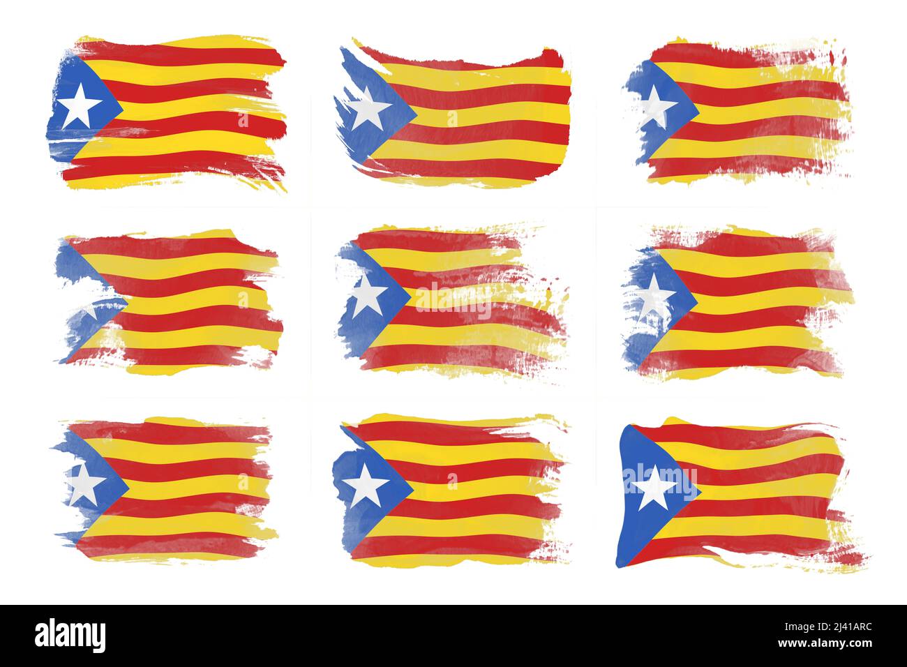 Catalonia sticker Cut Out Stock Images & Pictures - Alamy